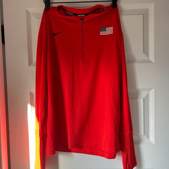 Nike | Tops | Usa Nike Running Jacket | Poshmark